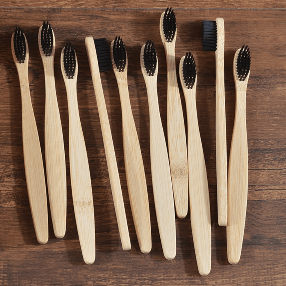 Organic Bamboo Toothbrush Set | Eco-Friendly Biodegradable Toothbrush ...